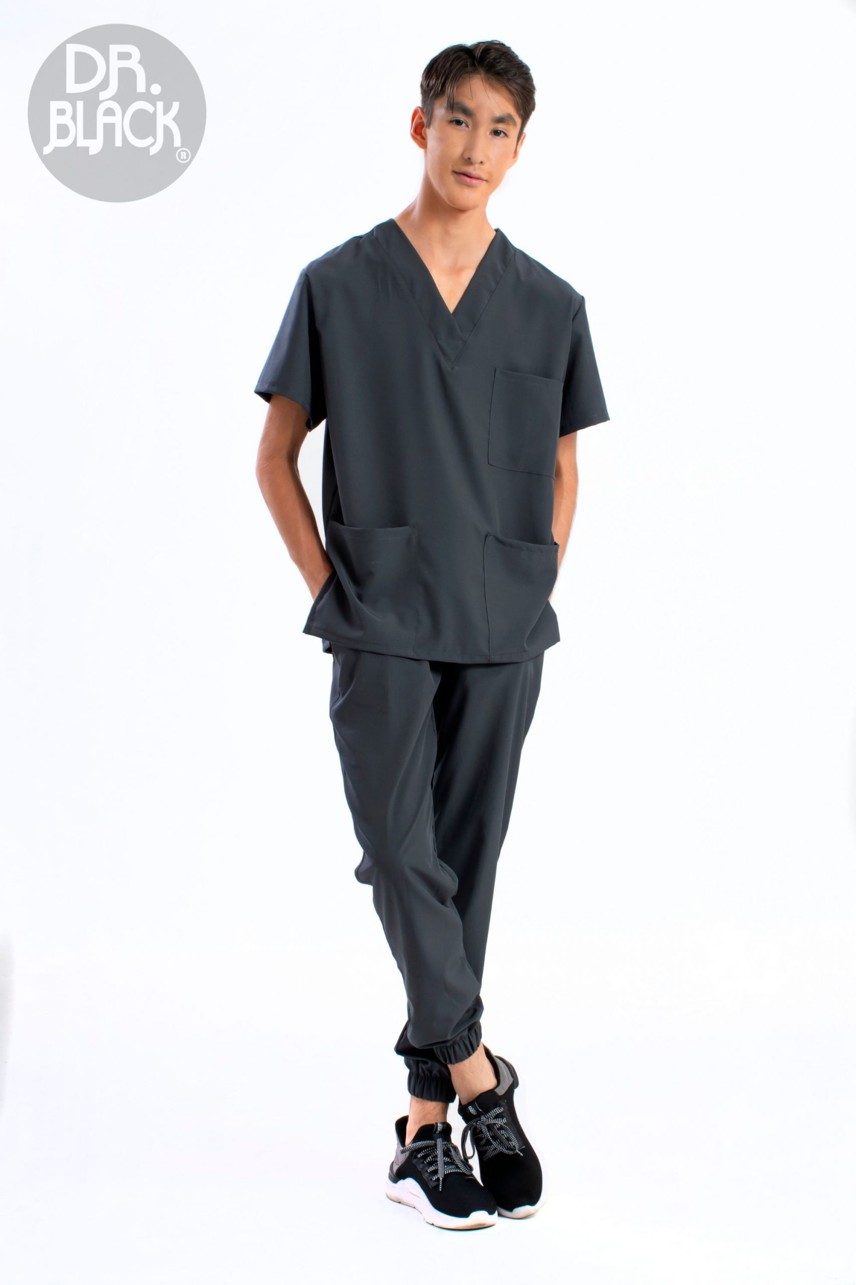 Pijama Quirúrgica Gris Oxford Caballero - Dr. Black